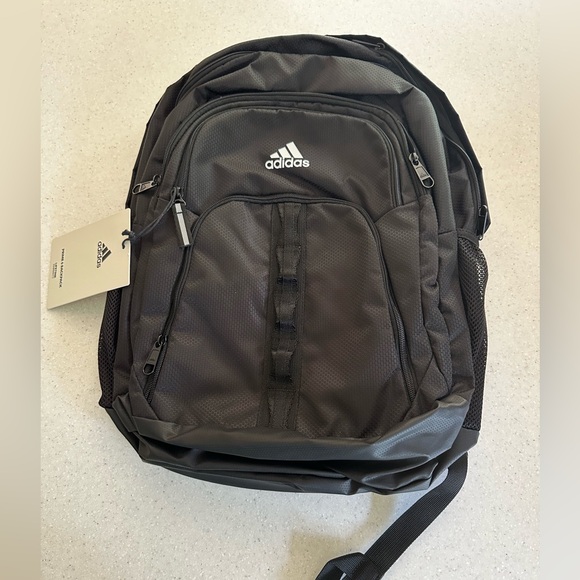 adidas | Bags | Nwt Adidas Prime 6 Backpack Black White Wipe Clean Tech ...